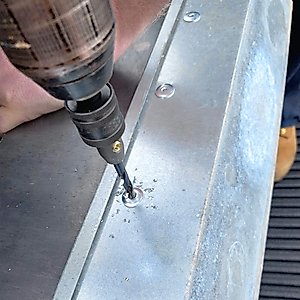 Make it Snappy Tools 1/8 Inch Ironman Quick Change Drill Bit Adapter for Metalworking, Fabrication and Installation