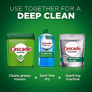 Cascade ActionPacs Dishwasher Detergent, Fresh Scent, 85-Count