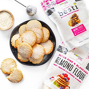 Wholesome Yum Premium Fine Blanched Almond Flour For Baking & More (16 oz / 1 lb) - Low Carb, Gluten Free, Non GMO, Keto Friendly Flour Substitute With Ground Almonds