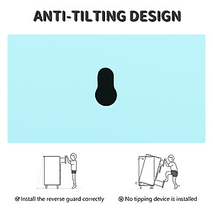 DAYTOYS Metal Storage Cabinet for Kids Bedroom, School Classroom,Office, Home-Kids Lockers Cabinet with 2 Shelves and Hanging Rod-Stackable Steel Storage Cabinet for Home (Blue)