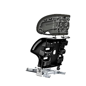 Clek Oobr High Back Booster Seat with Adjustable Headrest, Reclining Design, Latch System, and Retardant-Free Fabric, Snowberry