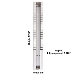Pyramid Technologies Time Card Rack, 10 Pockets, Plastic, Light Gray