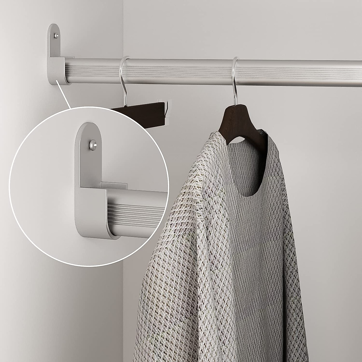 AIEGLE Wardrobe Armoire Closet with 4 Door, 63" Wide Large Freestanding Armoire Wardrobe Cabinet with Shelves & 3 Hanging Rods, Bedroom Wood Clothes Storage Cabinet Organizer, White