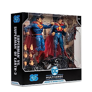 McFarlane Toys - DC Multiverse Superman vs Superman of Earth-3 with Atomica 7in Figure 2pk