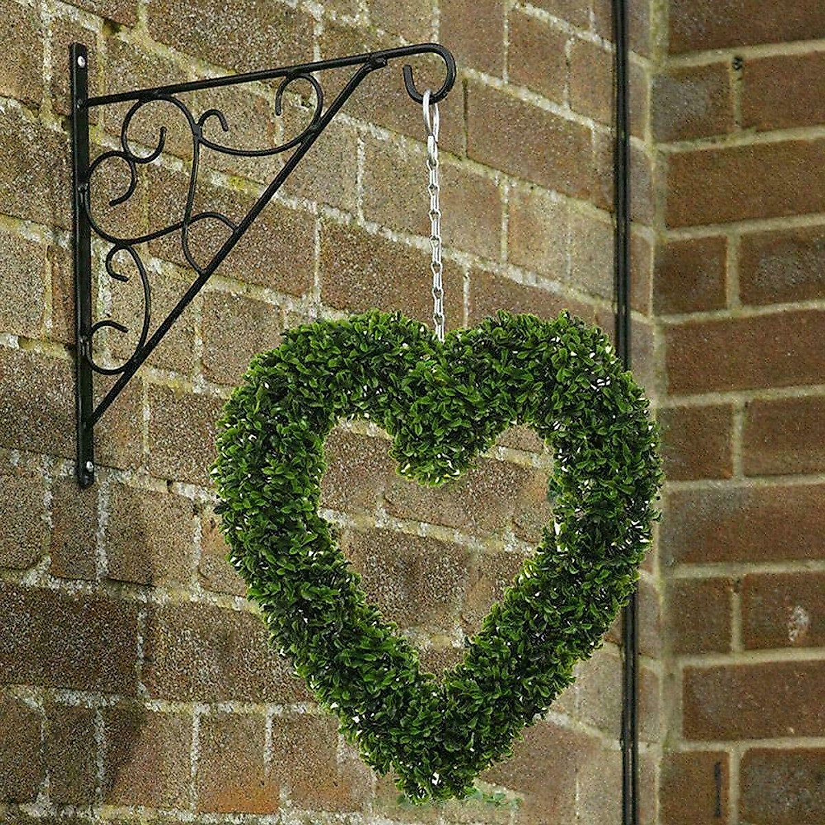 OVBBESS Garden Products Topiary Boxwood Heart Topiary Door Hanging Love Heart Home Decor