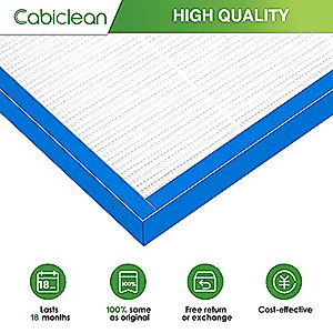 Cabiclean 2 Packs AF-10FL True HEPA Replacement Filters for HoMedics AF-10 AP-15 AF-10FL Air Purifiers
