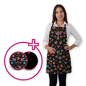 SR.TILLA Pack of 2 Tortilla warmer!Tortilla Pouch Cotton 11"&8"! Tortilla warmer keeping your Mexican table decoration elegant for your Taco Tuesday night… (Bundle offer Tortilla + Apron)