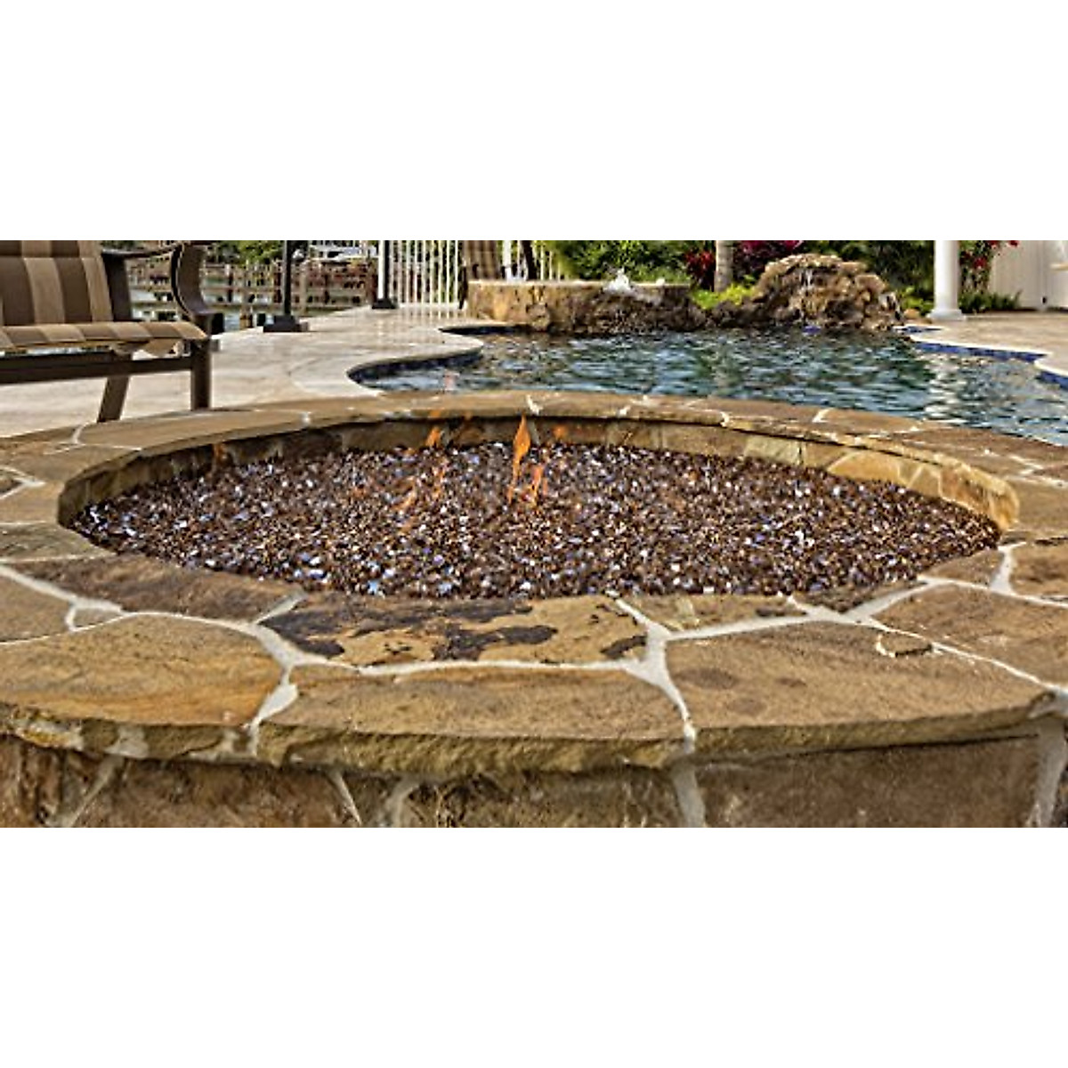 Margo Garden Products 1/2" 25lbs Dragon Glass, 25 lb, Sky Blue — 🛍️ The Retail Market