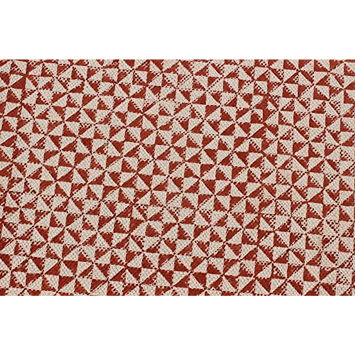 Handmade Geometric Tassel Rug Cotton Easy Washable Rugs Hand Block Printed Boho Area Rug Floor Carpet for Balcony Doormat Entryway Living Room Bedroom Hallway