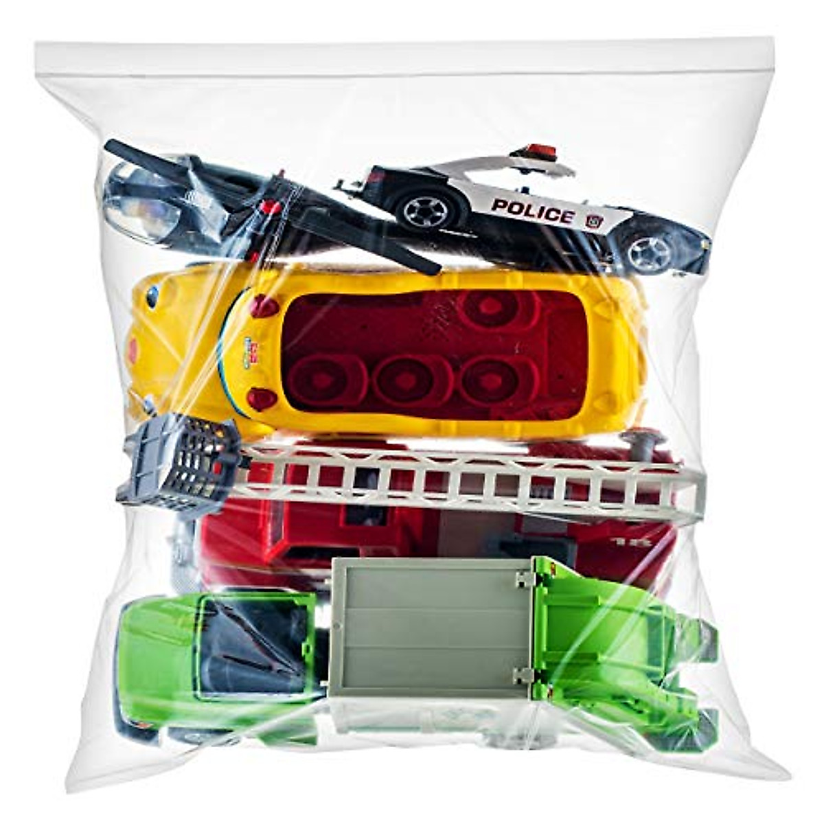 [ 50 Bags ] 8 Gallon X-Large Jumbo Storage Bags, Reclosable Clear Thick Plastic Freezer Meat Bags, 20" x 24" Extra Large Size for Clothes, Travel, Moving, Storage, & Organization