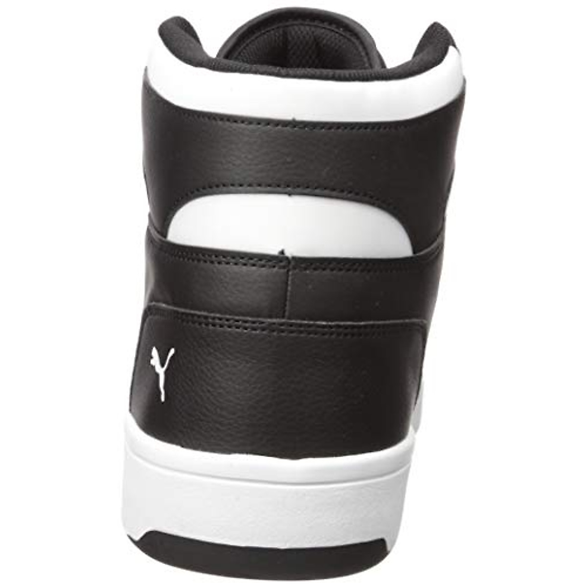 PUMA Mens Rebound Layup Sneaker, PUMA Mens black-PUMA Mens white, 7