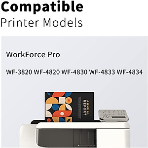 LEMERO UTRUST Remanufactured Ink Cartridge Replacement for Epson 822XL 822 T822 T822XL use with Epson Workforce Pro WF-3820 WF-4820 WF-4830 WF-4834 WF-4833 (1 Cyan, 1 Magenta, 1 Yellow, 3-Pack)