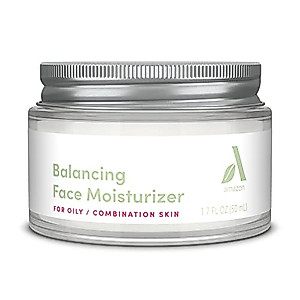 Amazon Aware Balancing Face Moisturizer with Licorice Root Extract & Vitamin C, Formulated without Fragrance, Oily to Combination Skin, 1.7 fl oz