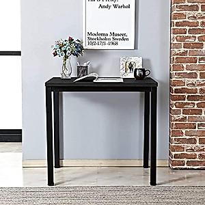 DlandHome 31.5 inches Small Computer Desk for Home Office Activity Table Writing Table for Small Spaces Study Table Student Laptop Desk Black DND-AC3CB-8040