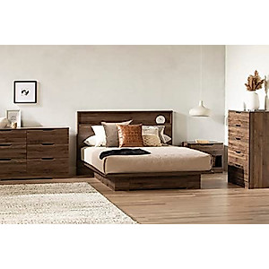 South Shore Holland Headboard (54/60''), Full/Queen, Natural Walnut