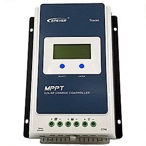 40A MPPT Solar Charge Controller +MT50 Monitor+Temp.Sensor Package Tracer 4210AN 100V Solar Panels Power Input Support Lithium Battery Charger Regulator Negative Ground