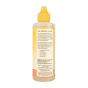 Burt's Bees for Pets Natural Ear Cleaner with Peppermint and Witch Hazel | Effective & Gentle Dog Ear Cleaning Solution for All Dogs And Puppies | Made in USA, 4 Oz