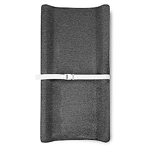 Changing Pad Cover – Baby Changing Pad Covers 4 Pack – Boy or Girl Changing Pad Cover – Pure Cotton Machine Washable Solid Grey and White Changing Table Cover – Diaper Changing Sheets