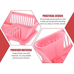 Cabilock Dish Drainer 1 Set Household Dish Draining Rack Kitchen Dish Basket Dish Drying Rack Dish Drying