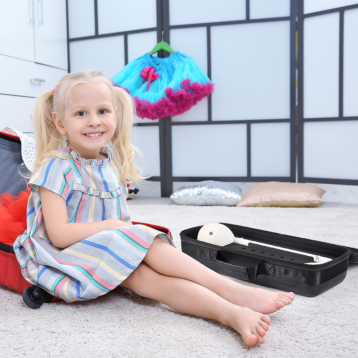 Protection Case With Extra Storage For Otamatone Deluxe and Techno | Lightweight and Waterproof Automatone Instrument Holder | Sturdy and Portable | Crafted by Experts | Designed in Sweden