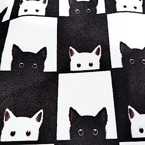 2Pcs Car Seat Belt Cover for Adults Kids,Car Seat Strap Covers,Car Seat Strap Pads,Soft Comfort Car Seat Belt Pillow Cushion,Universal Car Seat Belt Shoulder Strap Pad Covers (Black and White Cats)