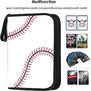 900 Pockets Baseball Card Binder for Baseball Trading Cards, Display Case with Baseball Card Sleeves Card Holder Protectors Set for Football Card and Sports Card