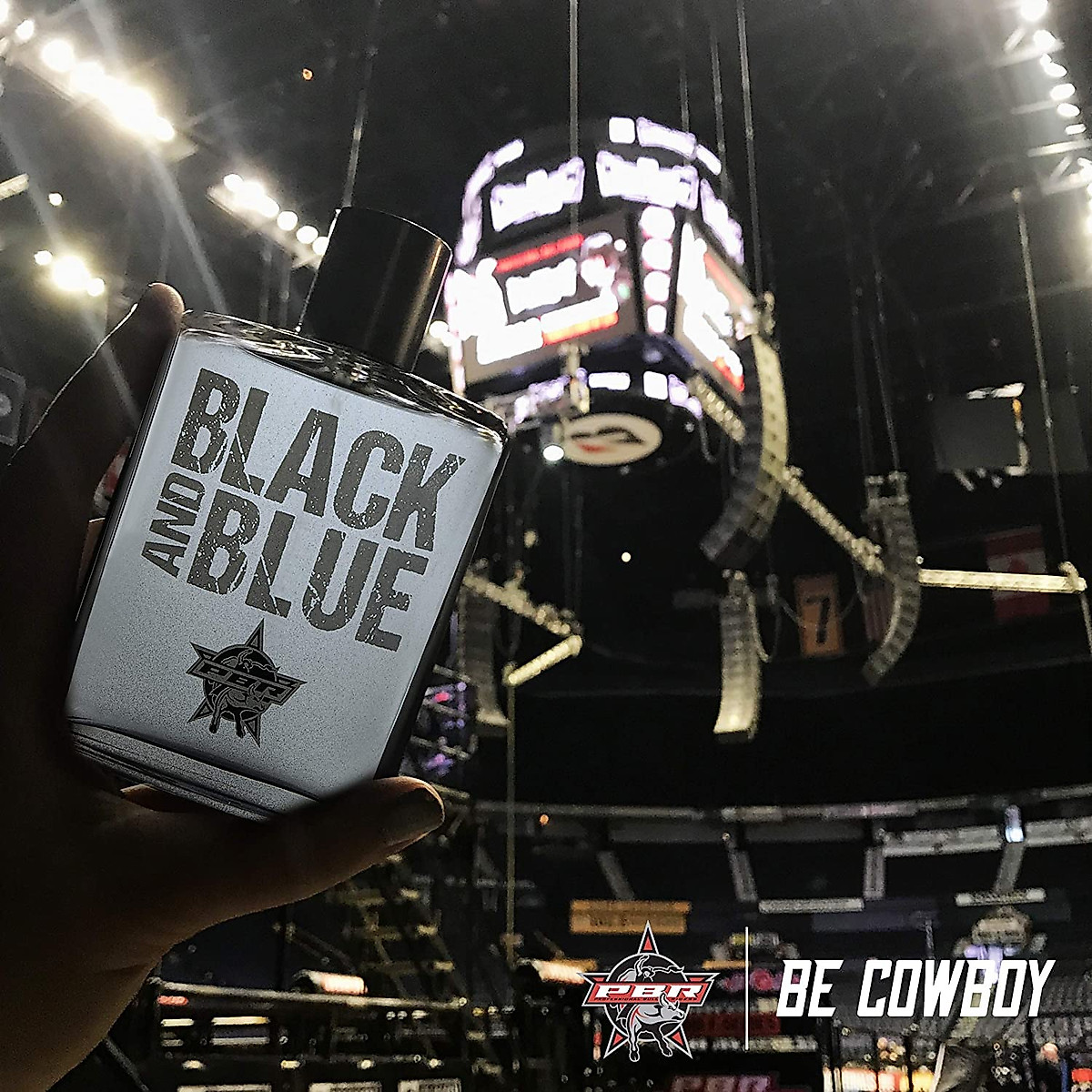 PBR Black and Blue Men's Cologne by Tru Western - Offical Fragrance Partner of the PBR - Crisp, Fresh, and Masculine Scent - 3.4 fl oz | 100 ml