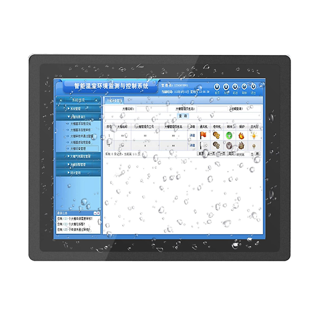 18.5 Inch Industrial Tablet PC capacitive Touch IP65 Panel Win10 (8GB RAM+128GB SSD, Core i3-5010U)