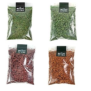 Cayway Realistic Miniature Leaves,4 Pack Shrink Model Scenery Leaf, 4 Color Simulation Leaves for DIY Railway Fairy Garden Simulation Vine for Fairy Garden Diorama Scenery Landscape Layout