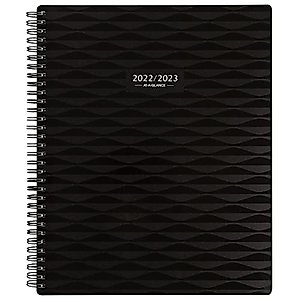 AT-A-GLANCE 2022-2023 Planner, Weekly & Monthly Academic, 8-1/2" x 11", Large, Elevation, Black (75959P05)