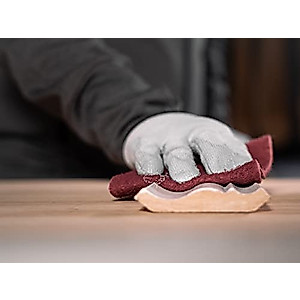 Mirka 18-118-447 25 pieces 4 1/2-Inch by 9-Inch Very Fine Scuff Pads 360 grit, red, black, grey, beige