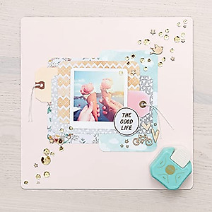 We R Memory Keepers 0633356602583 Punch Board & Punch-3 Way Corner Rounder, Blue,White