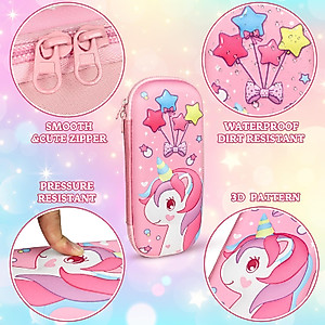 Denylo pro 2 Pieces Pencil Case for Girl Large Cute Storage Box with Compartment School Supplies for Student School Supplies Gifts