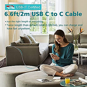 USB C Charger PPS, GaN 65W 2 Ports USB C Wall Charger Adapter for MacBook Pro, Air, iPad Pro, Air, Mini, iPhone 13, 12, Samsung Galaxy S22 S21 Ultra, Note 10 Plus, Google Pixel 6, 6 Pro