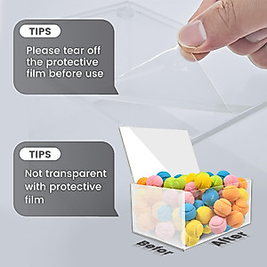 GVPIPYS Acrylic Dryer Sheet Holder,Clear Dryer Sheets Dispenser Container Box with Lid,Dryer Sheet container for Laundry Room,Laundry Sheet Holder for Organizing Fabric Dry Sheet and Laundry Pods