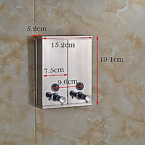 YHSGY Lotion&Soapdispensers Bath Kitchen Sink Wall Mounted Stainless Steel Pump Liquid Soap Lotion Dispenser Chrome Finished