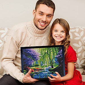 NEILDEN Diamond Painting Kits for Adults Beginners DIY 5D Scenery Diamond Art Kits Round Full Drill Diamond Dotz Diamond Dots Willow Tree Pictures Art for Home Wall Decor 14 x 18 inch