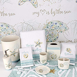 SKL Home by Saturday Knight Ltd. Seaside Blossoms Fingertip Towel, White