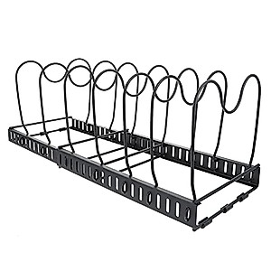 OSALADI Kitchen Shelf Lid Holder for Pots Pan Holder Lid Organizer Pots and Pans Pot Lid Organizer Pantry and Cabinet Holder Pot Lid Rack Pot Lid Stand Pot Rack Pot Lid Holders No Punching