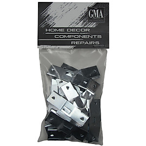 GMA Group 36 Pack Vertical Blind Vane Saver ~ Zinc Curved Repair Clips ~ Fixes Broken Holes