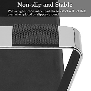 Foot Rest for Under Desk at Work, PU Self-Skinning Foam Foot Stool Under Desk Footrest, Ergonomic Office Foot Rest, Soft and Comfortable, Black