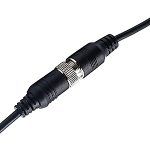 Lagogia Car Video 4Pin Aviation Extension Cable for CCTV Rearview Camera Car Truck Trailer Camper Bus Motorhome Vehicle Backup Monitor Waterproof Shockproof System 33FT/10M Black, Pack of 1