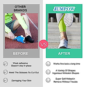 Moleskin for Feet Blisters, Moleskin Tape Flannel Adhesive Pads, Blister Prevention Tape, Moleskin Pads for Feet, Heel Stickers Protection Pad, Blister Bandage Reduce Pressure and Friction- 10 Sheets