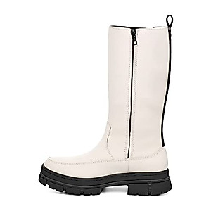 UGG Women's Ashton HIGH Chelsea Boot, White, 8