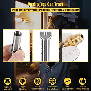 DearChan 621957 Refrigerator Burner Orifice Assembly, Burner Replacement for Norcold N1095/ N61X/ N62X/ N64X/ N81X/ N82X/ N84X Series Refrigerator, with Orifice Adapter