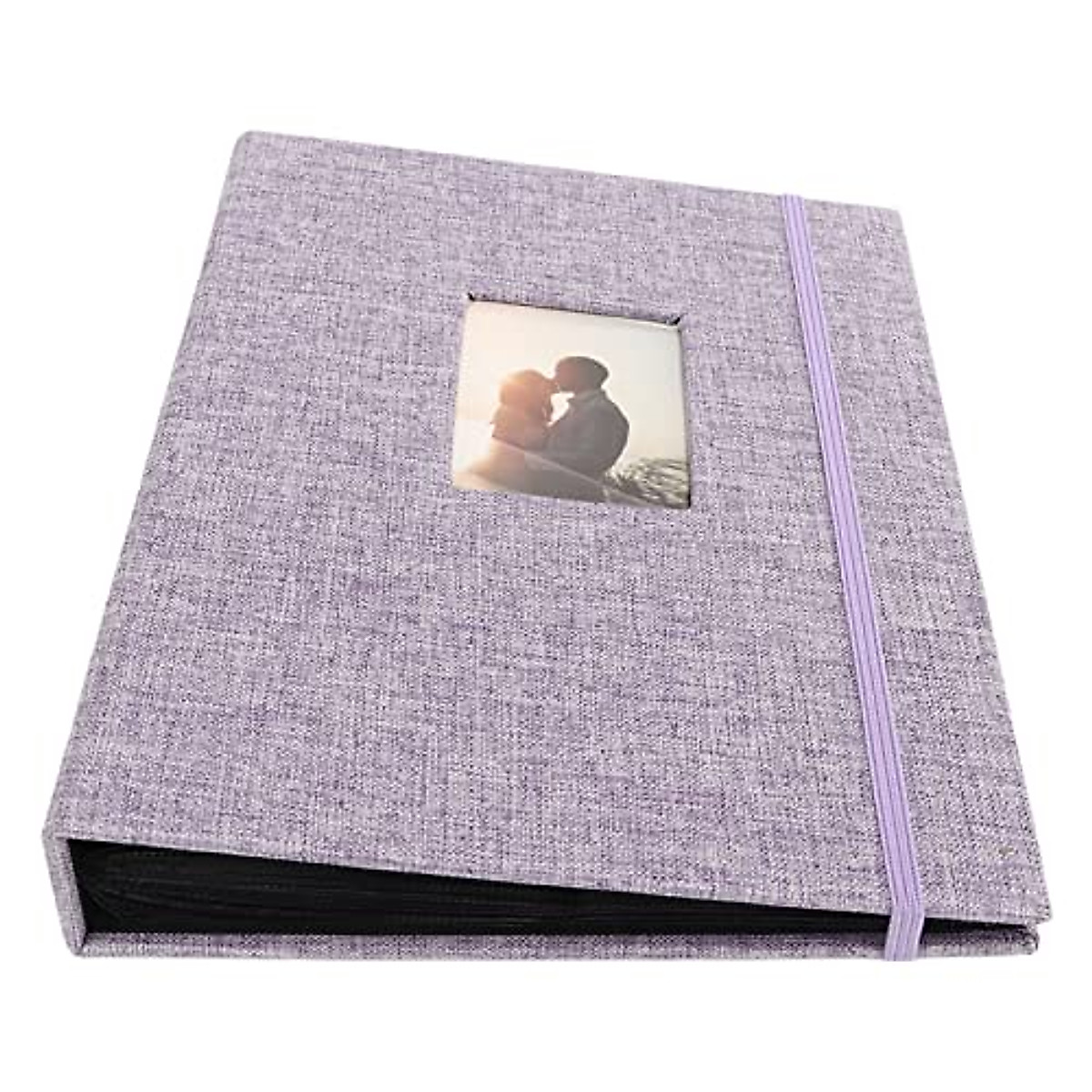 Picture Album, Wear Resistant Fashionable 208 Album Fine Workmanship for Gift (Purple)