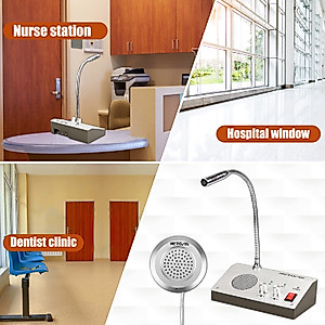 Retevis RT-9908 Window Speaker,Window Intercom Dual-Way Voice,Window Speaker Intercom System for Business,Bank,Ticket Window