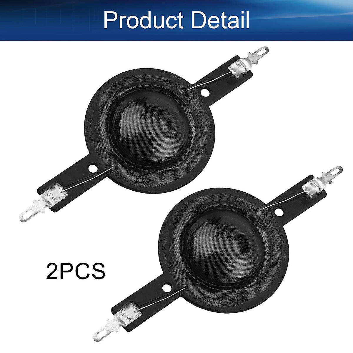 Heyiarbeit 2Pcs 25.5mm/1.00" Tweeter Voice Coil Audio Speaker High Tone Silk Film Rack Dome Tweeter Accessory for Audio Replacement