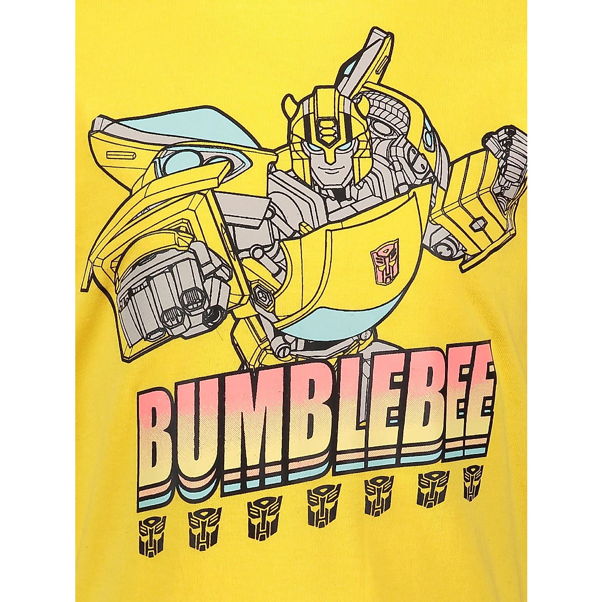 Transformers Optimus Prime Bumblebee Megatron Little Boys 3 Pack Graphic T-Shirts Red/Yellow/Black 7-8