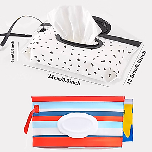 7 Pack Baby Wipes Dispenser, Portable Baby Diaper Wipe Holders, Refillable Wipes Containers, Reusable Travel Wet Pouch